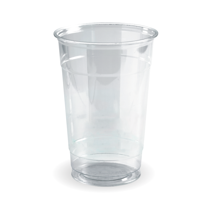 BioPak Unbranded 600ml Clear Compostable Disposable Cold Drink Cup ...