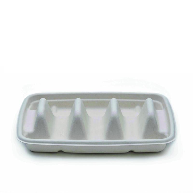 Disposable Taco Tray made from Sugarcane Pulp. | Paper Lane Packaging