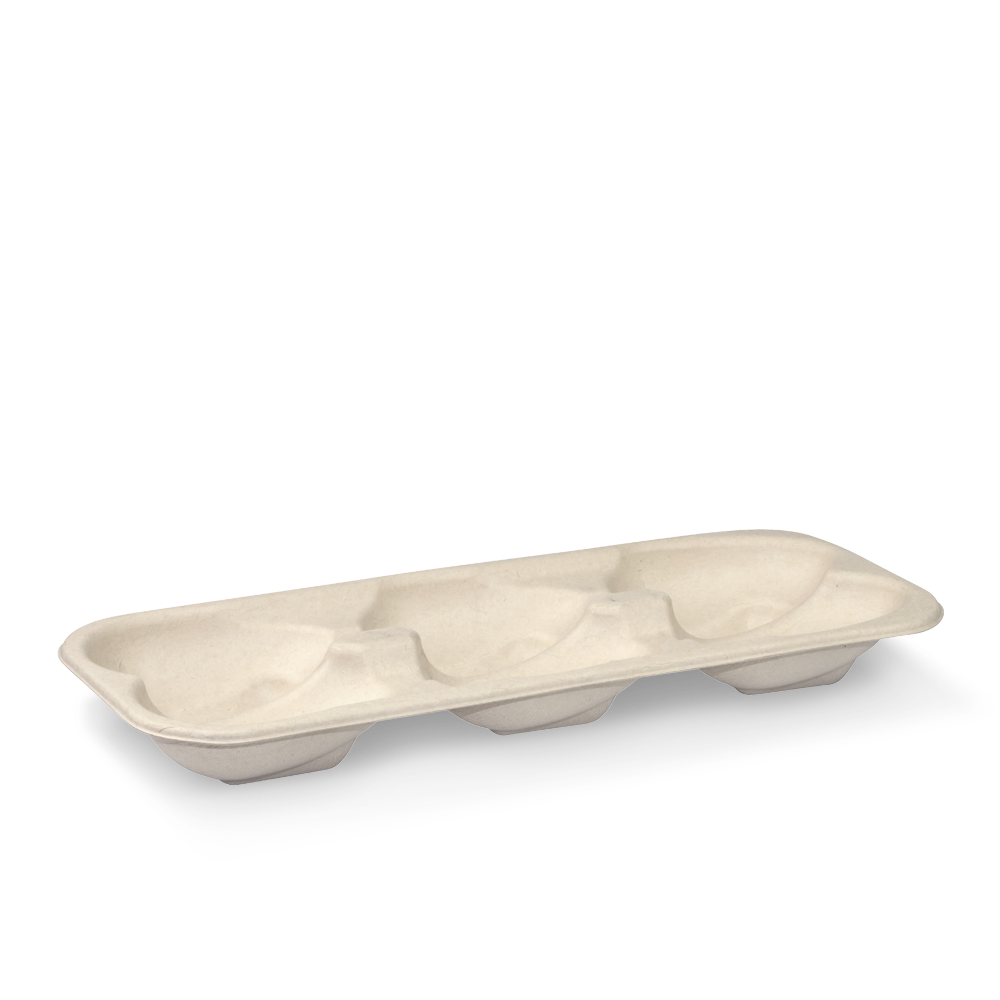 BioPak Oyster Tray - Holds 6 items - Compostable Oyster Tray Made from ...