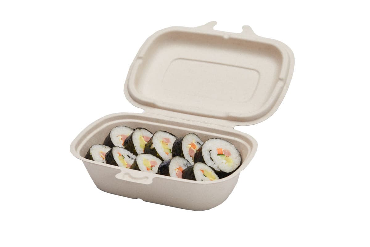 450ml Pulp Hinged Container 300/ctn | Paper Lane Packaging